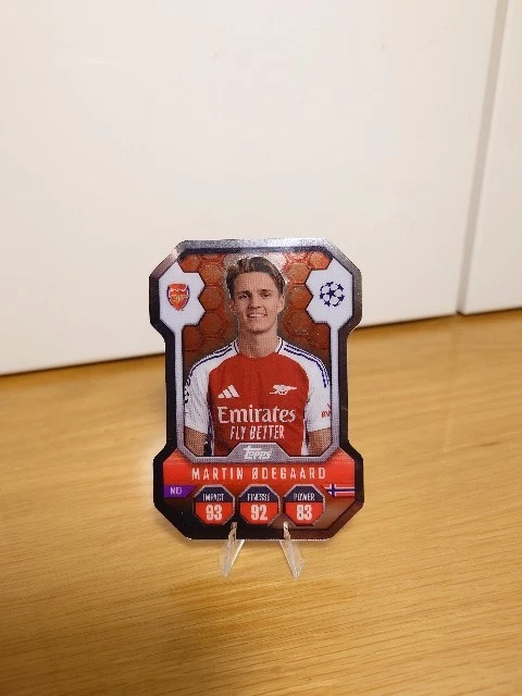 MATCH ATTAX 2024 2025 24/25 Chrome Shield Martin Odegaard Arsenal Trading Card £1.75 - PicClick UK