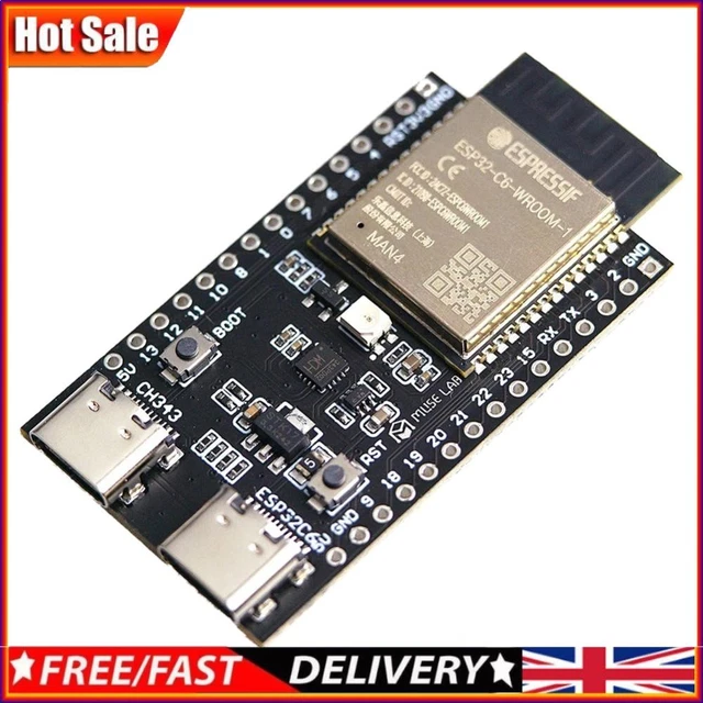 Esp32 C6 Minimum System Board Dual Type C Esp32 C6 1 Risc V 512kb Sram ~ £935 Picclick Uk