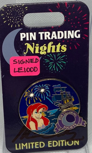 DISNEY 2019 PIN Trading Nights Little Mermaid Ariel LE 1000 pin Signed ...