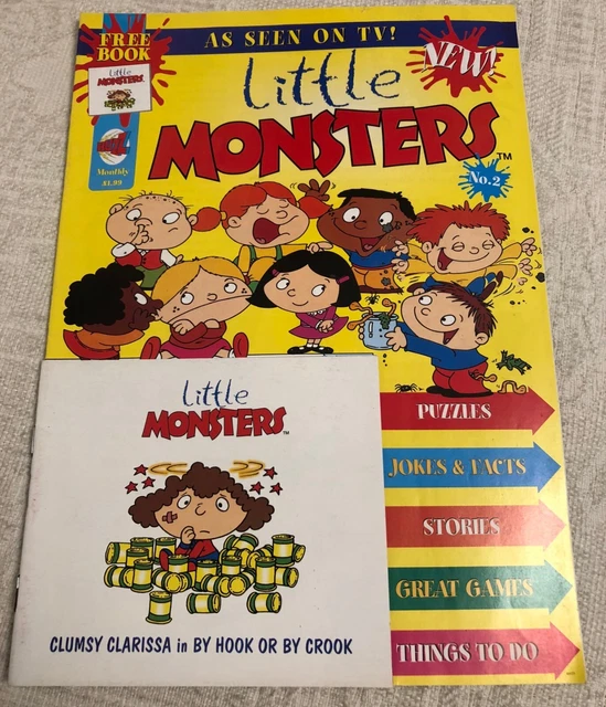 LITTLE MONSTERS COMIC/MAGAZINE Monthly- Issue 2- Clumsy Clarissa £6.99 ...
