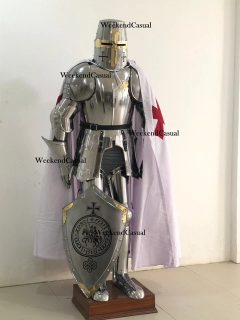 MEDIEVAL TEMPLAR CROSS Knight Wearable Suit Of Armor Crusader Full Body ...