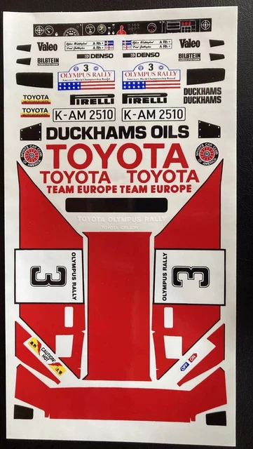 TAMIYA TOYOTA CELICA GRB Decals by MCI £22.00 - PicClick UK