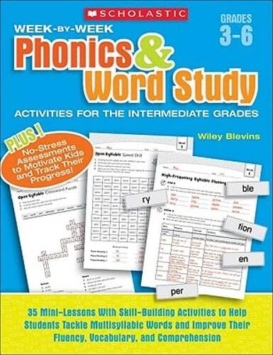 WEEK BY WEEK PHONICS Word Study Activities For The Intermediate week-by-week-phonics-word-study-activities-for-the-intermediate