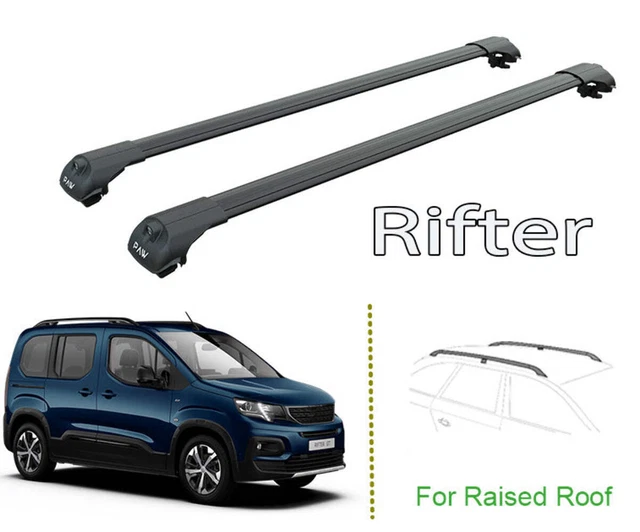 PEUGEOT RIFTER ROOF Rack Bars For Vehicles With Raised Roof Rails (2019 ...