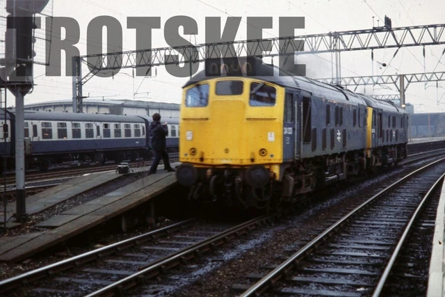 35MM SLIDE BR British Railways Diesel Loco Class 24 24082 Edge Hill ...