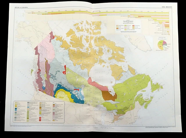 MAP OF CANADA Geological Region Soil Survey Canadian pedology Large ...
