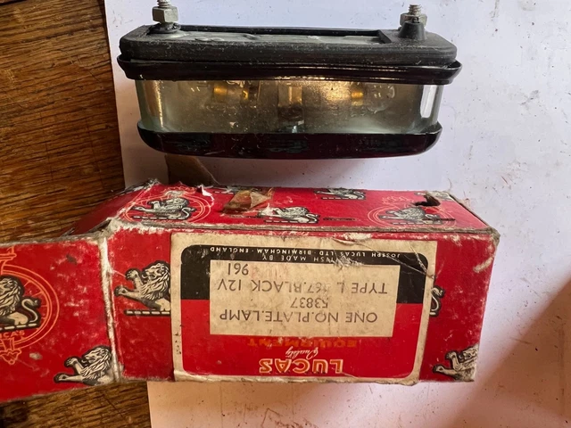 LUCAS NUMBER PLATE lamp part number 53837 £31.90 - PicClick UK