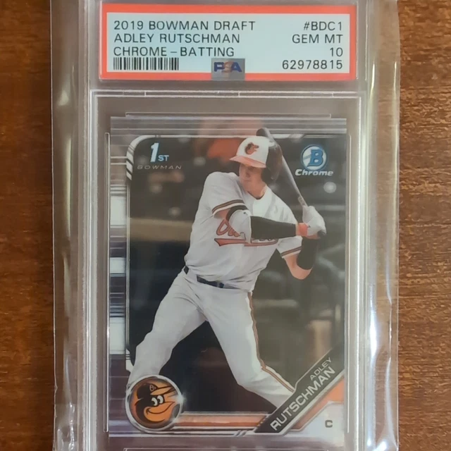 2019 BOWMAN DRAFT 1st ADLEY RUTSCHMAN Cromo PSA 10 - Orioles EUR 46,66 - PicClick IT
