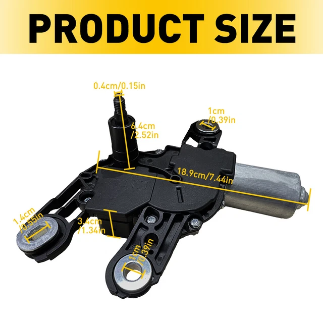 2X 5E5955711B REAR Windscreen Wiper Motor For Skoda Octavia MK3 Hatchback 13-19 $202.94 ...