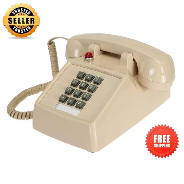 VINTAGE CORD PHONE, Retro Landline Phone with Volume Control, Old ...