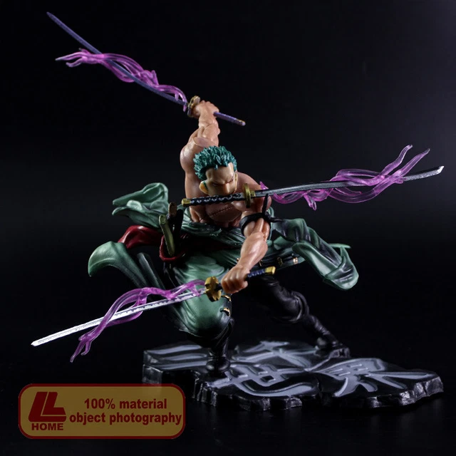 ANIME ONE PIECE Roronoa Zoro PVC Action Figure Statue Doll Collection ...