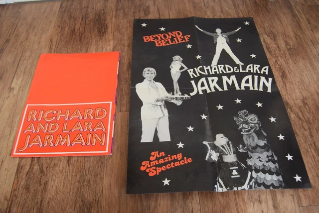 RARE RICHARD AND Lara Jarmain Poster Folder Magic memorabilia publicity ...