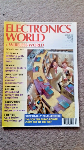 ELECTRONICS WORLD + WIRELESS WORLD MAGAZINE October 1993 - VGC £4.87 ...