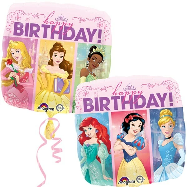 NEW DISNEY PRINCESS Happy Birthday Dream Big 18" Foil Balloon EUR 4,36 ...