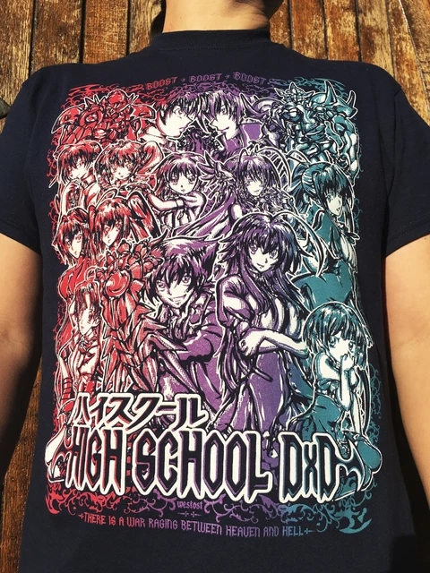 HIGHSCHOOL DXD - Rias Gremory - Akeno - Issei - Hand Screen Printed T ...