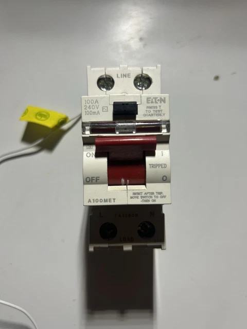 MEM RCD 100 Amp 100mA Double Pole 100A Time Delay RCCB Memera 2000 ...