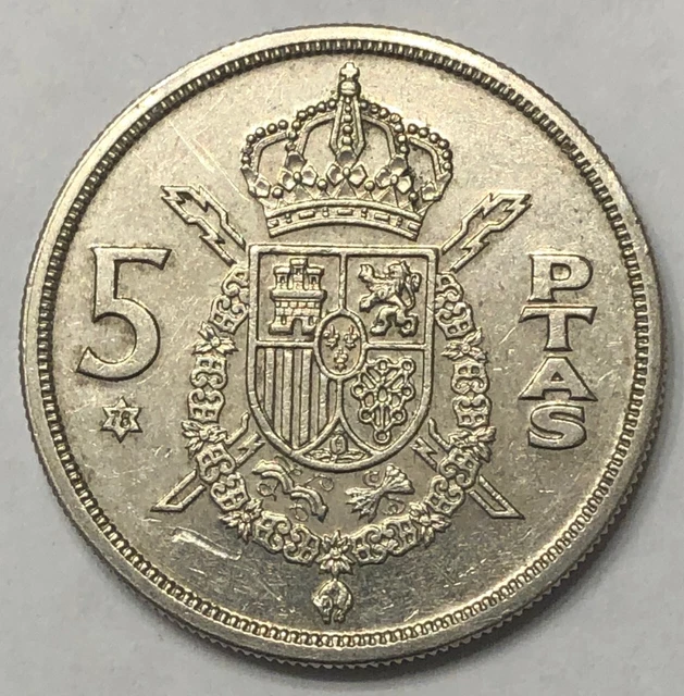 1975 SPAIN FIVE Ptas Coin - Juan Carlos I Rey De Espana £2.32 - PicClick UK