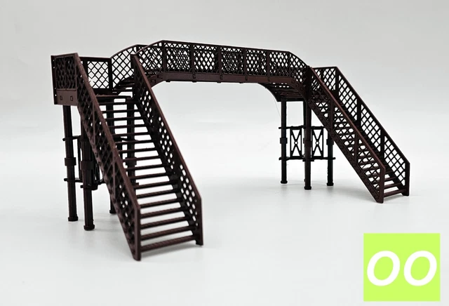 MODELUX OO GAUGE Acle Station Footbridge Kit in Red Oxide £0.99 ...