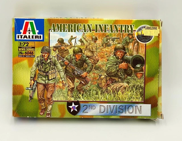 ITALERI SECONDA GUERRA MONDIALE US Fanteria Jun 6046 Kit figure 1:72 ...