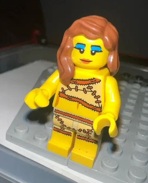 Lego Cave Woman Minifigure W Long Brown Hair Makeup Building Figure Toy £803 Picclick Uk