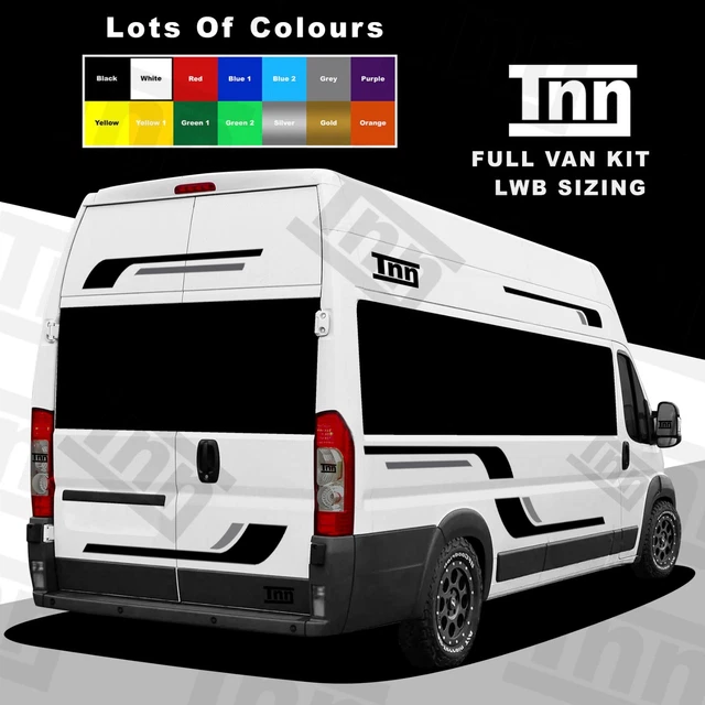 STICKERS TO FIT CITROEN RELAY L3 LWB GRAPHICS KIT MOTORHOME STRIPES VAN ...