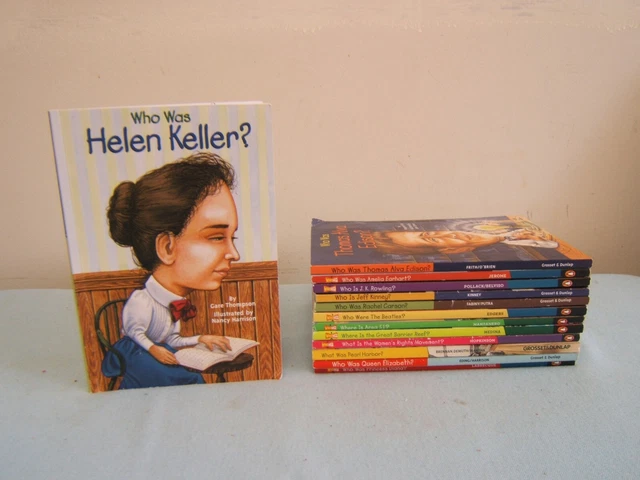 LOT OF 13 Who Is/Was/Were-Where/What Is/Was-Series Books Biography ...