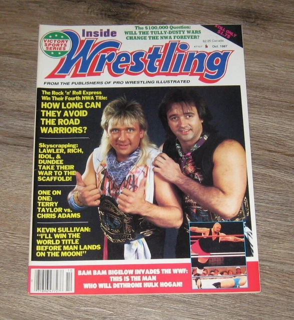 INSIDE WRESTLING 1987 magazine Rock N Roll Express BAM BAM Bigelow ...