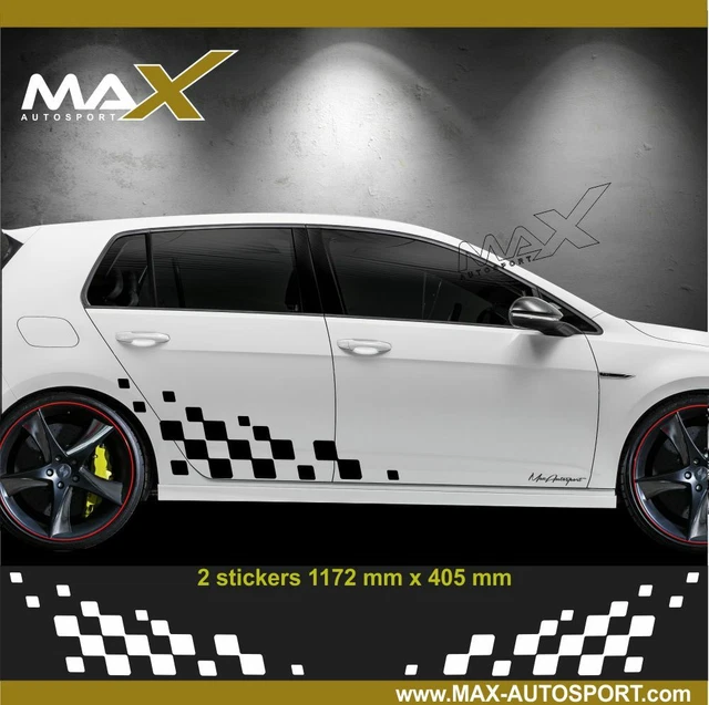 KIT STICKER LATÉRAUX Tuning pour VW Golf MK1 MK3 MK4 MK5 MK6 MK7 MK8 ...