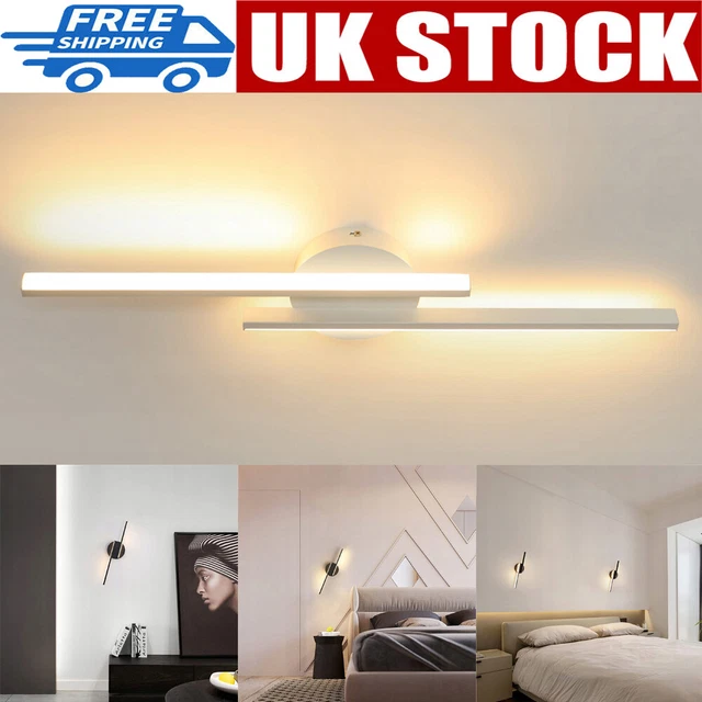 LED WALL LIGHTS Indoor Modern Long Wall Light Indoor Lamp Decor Warm ...