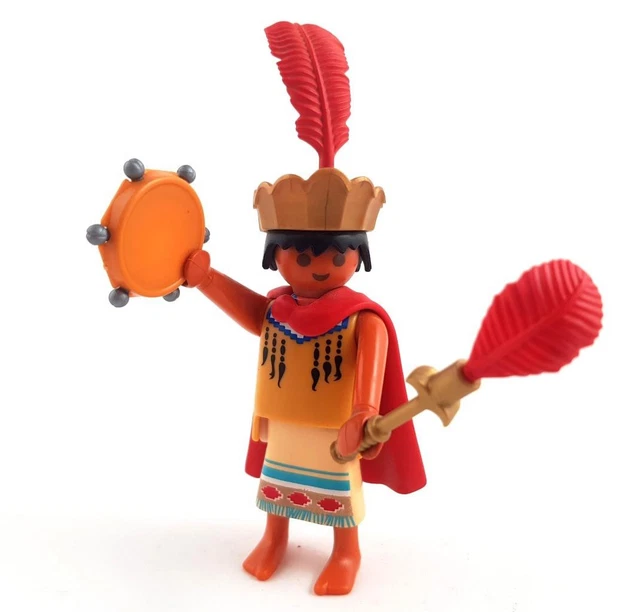 PLAYMOBIL INCA NATIVE Warrior Indian King Figure / Jungle Adventure ...
