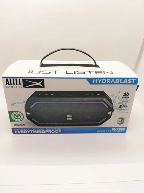 ALTEC LANSING, EVERYTHING Proof, HydraBlast Bluetooth Speaker, Black ...