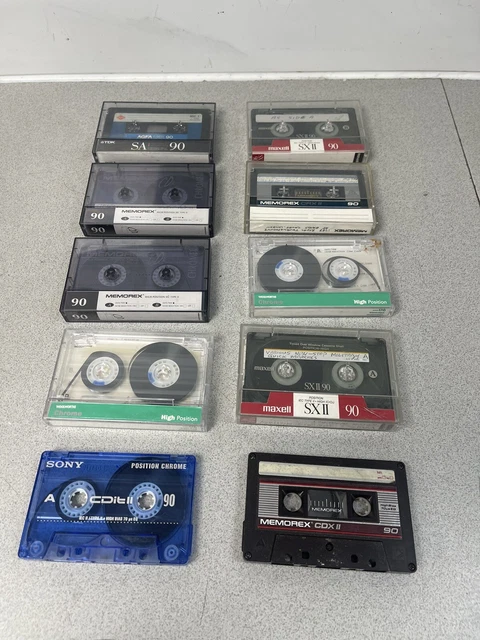 10 X TDK TYPE II blank Audio Cassette Tapes TYPE 2 Sony Tdk Maxell ...