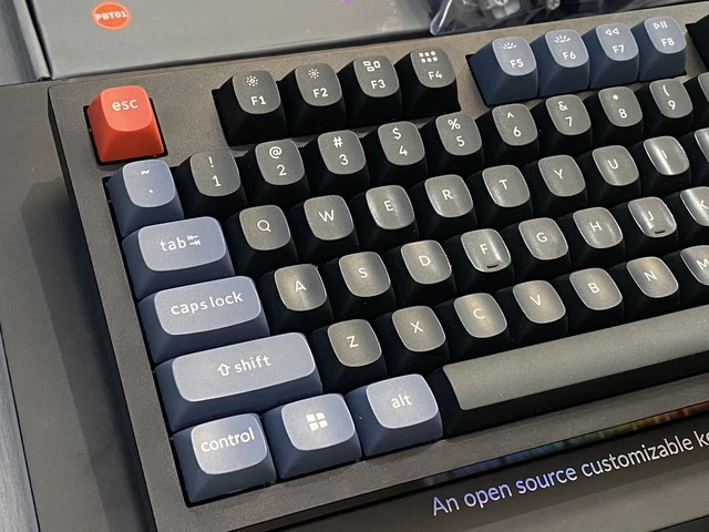 KEYCHRON Q3 TKL Modded Custom Mechanical Keyboard + Extra Key Caps £134 ...
