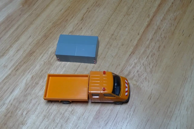 HERPA MERCEDES-BENZ SPRINTER Kommunal Pritsche mit Plane, orange, 1/87 ...