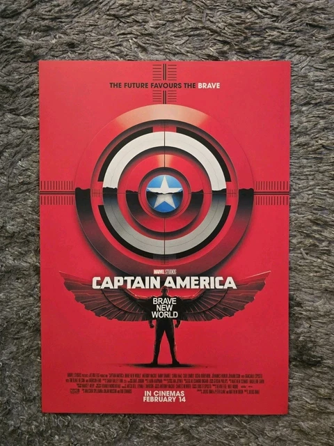 CAPTAIN AMERICA: BRAVE New World Poster A3 Cineworld Poster Brand New £ ...
