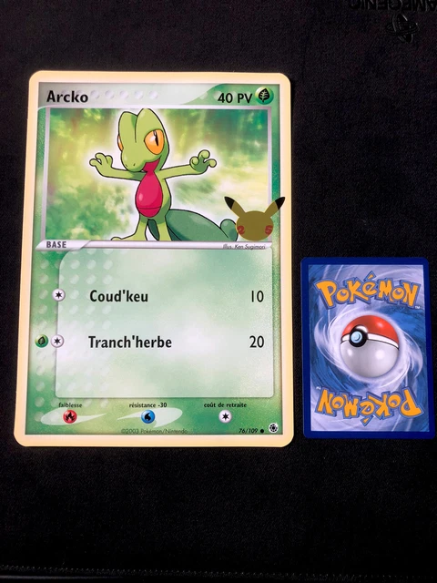 CARTE POKEMON ARCKO 76/109 Jumbo Pokémon 25 Ans Bloc Ex Rubis & Saphir EUR 4,50 - PicClick FR