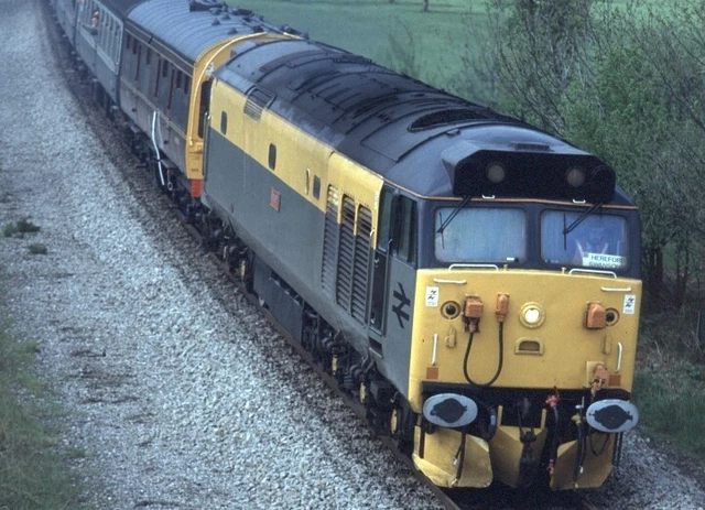 35MM SLIDE BR British Railways Diesel Loco Class 50 50015 Withington ...