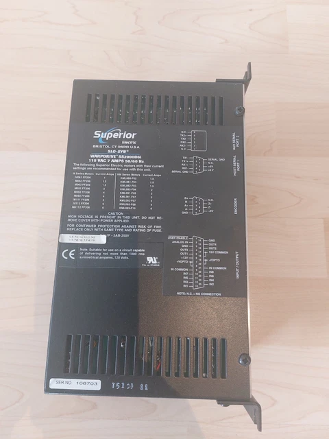 SUPERIOR SUPERIOR WARPDRIVE SS2000D6I, Programmable Step Motor Controller EUR 426,15 - PicClick DE