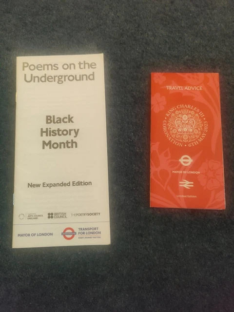 LONDON UNDERGROUND POEMS for Black history +Tube map King Charles III ...
