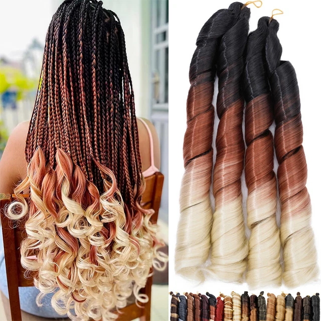 LOOSE WAVE SPRING Twist Braids Afro Crochet French Curl Braiding Hair ...