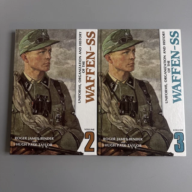 UNIFORMS, HISTORY WAFFEN-SS Volumes 2 & 3, BENDER/TAYLOR Books WWII ...