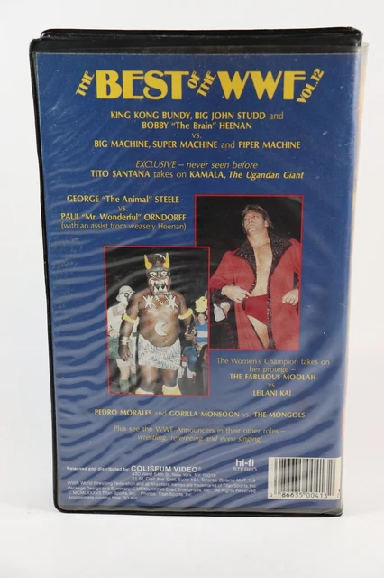 BEST OF THE WWF Vol. 12 Coliseum Video Wrestling VHS Clamshell Tested ...