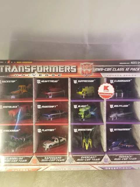 TRANSFORMERS UNIVERSE MINI-CON Class 12 Pack Armada Series Kmart ...