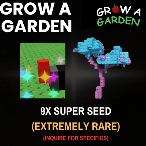 🌱 ROBLOX GROW a Garden |🌈 9x SUPER SEED | RARE | Fast + Quick Delivery ...