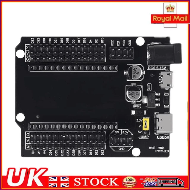 ESP32 DEVELOPMENT MODULE Type-C MICRO USB 30Pin GPIO Distribution Board ...