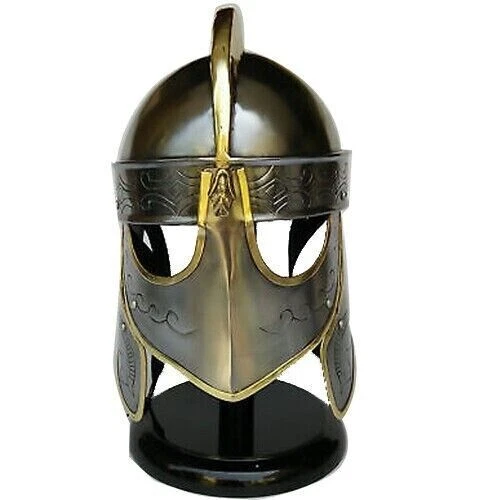 CASQUE VIKING MÉDIÉVAL Casque de croisé Guerrier Armure Chevalier HELM ...