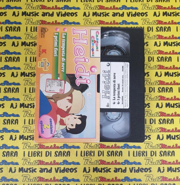 VHS CARTONATA HEIDI 6 LA TEMPESTA DI NEVE I PRIMI FIORI 1997 HOBBY ...