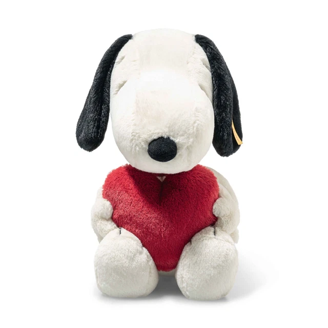 STEIFF PEANUTS SNOOPY Love avec Rouge Cœur Câlin Peluche 12 " Ours en ...