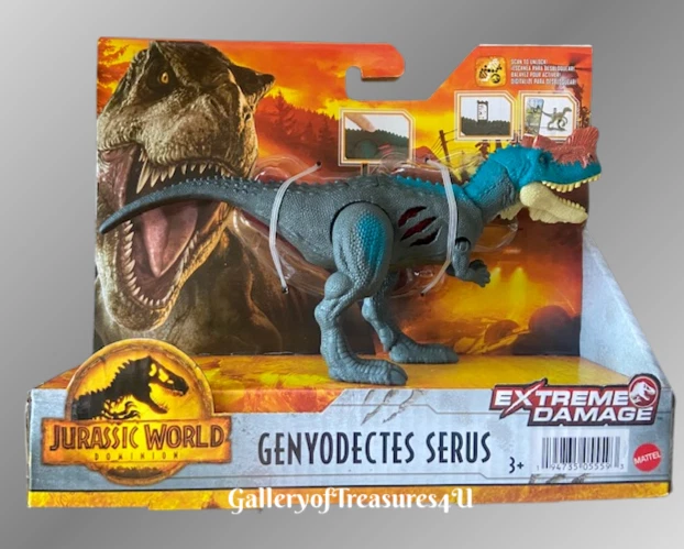 JURASSIC WORLD DOMINION Genyodectes Serus Dinosaur Extreme Damage 3 - 7 ...
