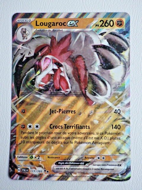 CARTE POKEMON - Lougaroc ex PV260 117/193 - JUMBO - Promo - FR /2 EUR 2 ...